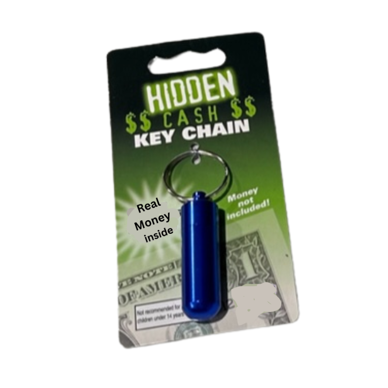 Hidden Cash Metal Keychain – Real Money Inside Up to $100 – Money $oap Co