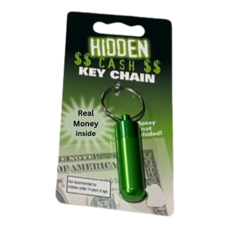 Hidden Cash Metal Keychain – Real Money Inside Up to $100 – Money $oap Co